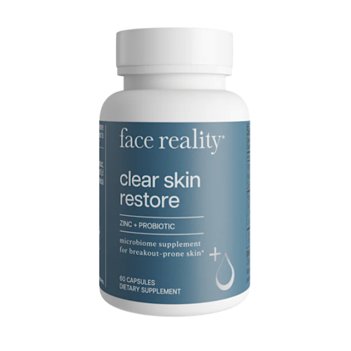 Face Reality Clear Skin Restore - 60 capsules | Zinc + Probiotic ...